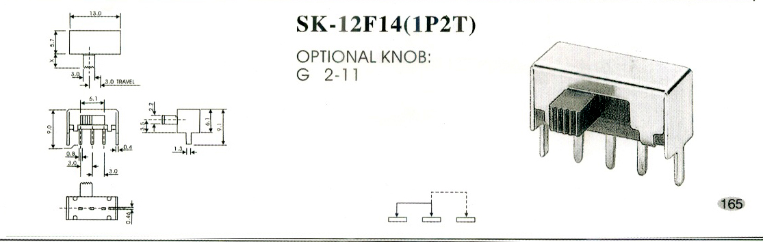 SK-12F14(1P2T)_广东莞弘科技有限公司-拨动开关,轻触开关,振动开关,拨码开关,船形开关